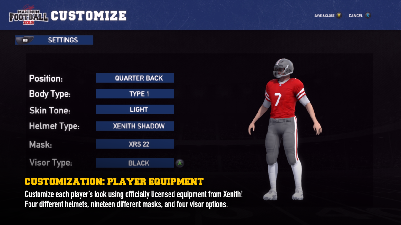 Player Equipment - Operation Sports