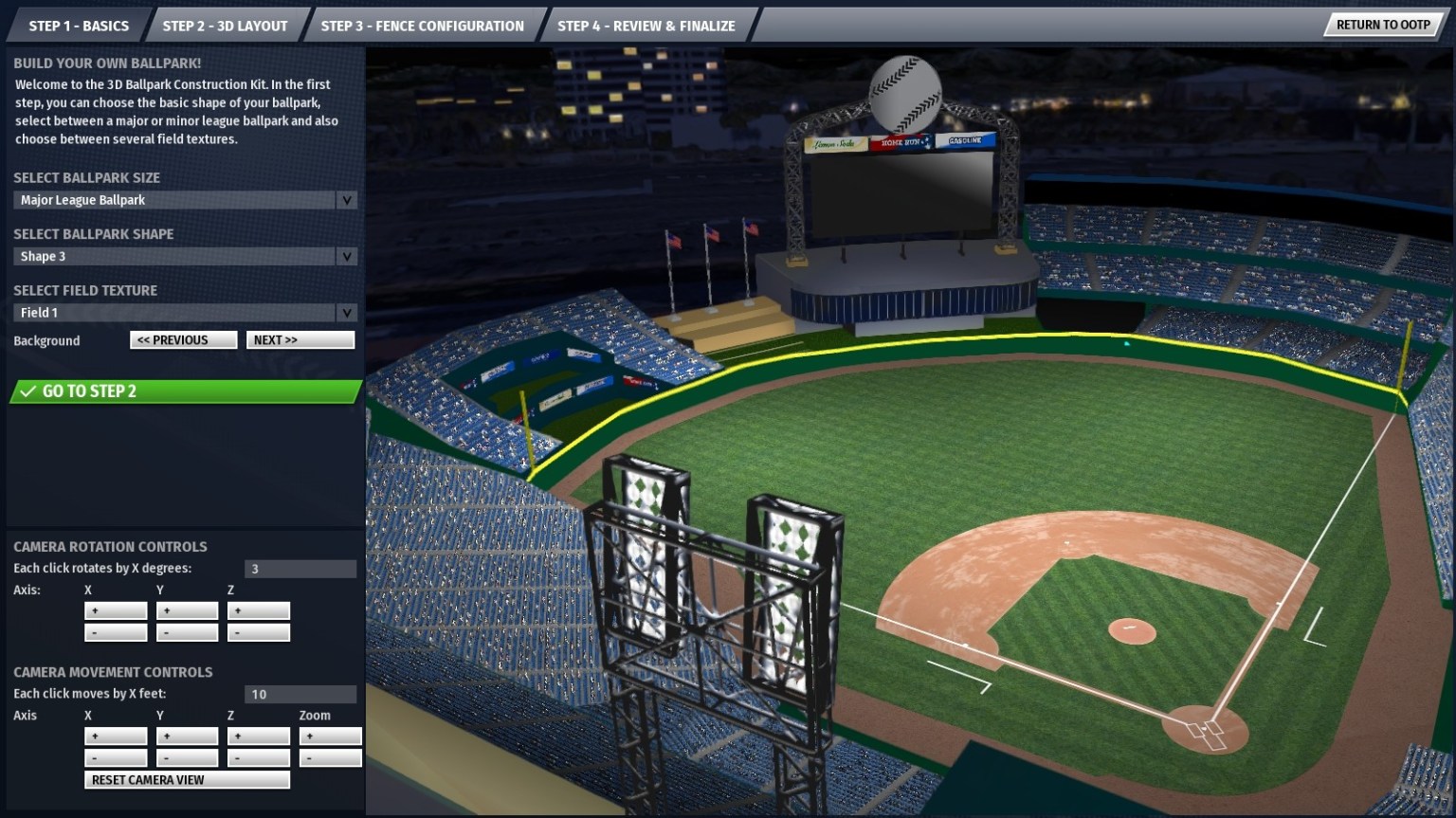 OOTP 21 Patch Adds New 3D Ballpark Construction Kit Elements, Over 400 ...