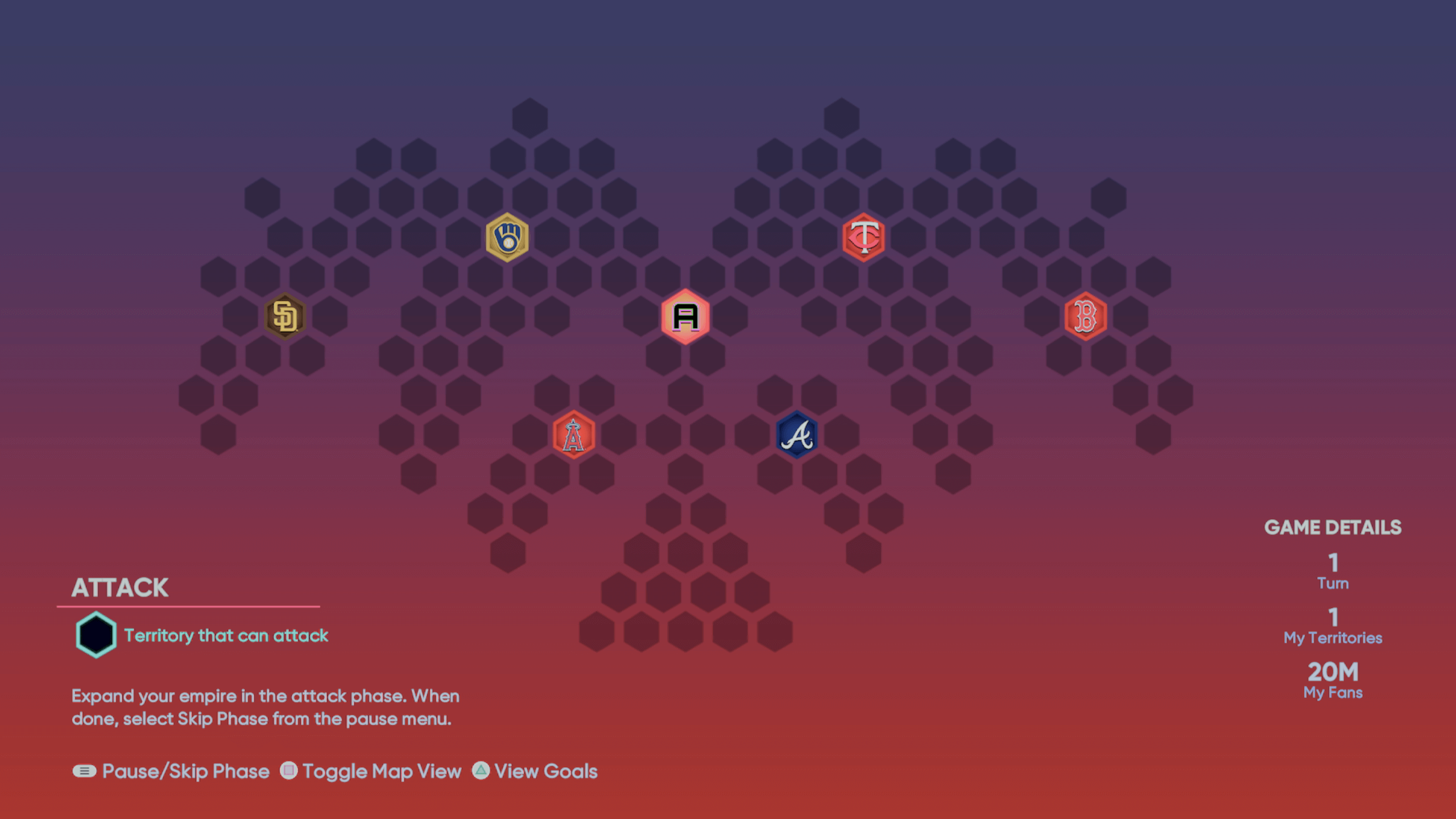 All-Stars & Palm Trees Conquest Map - Operation Sports