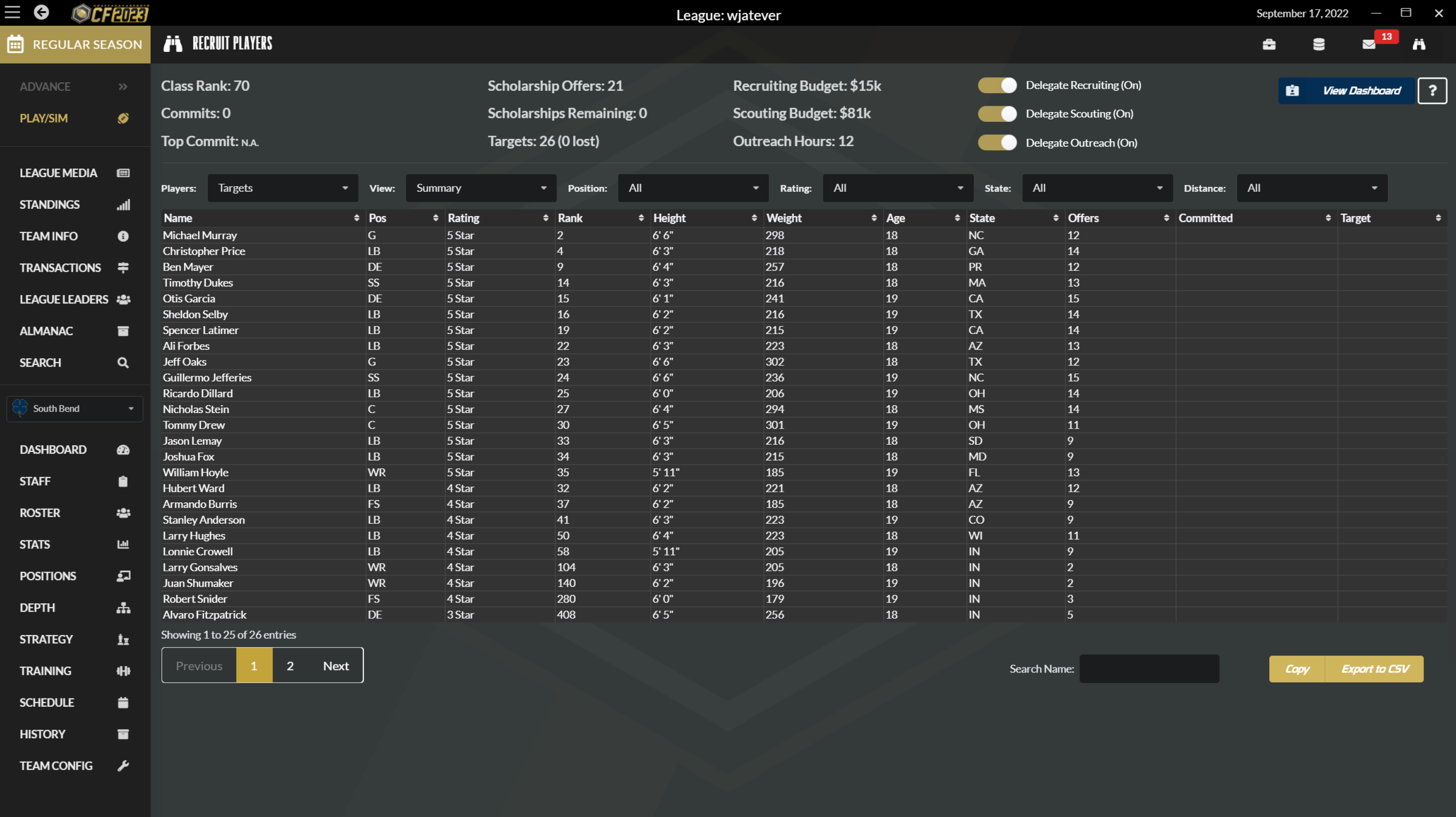 Draft Day Sports: College Football 2023 Preview - Operation Sports