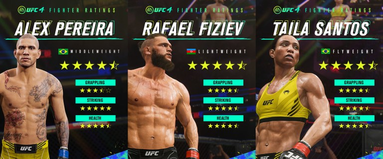 UFC 4 Adds Alex Pereira, Rafael Fiziev and Taila Santos to Roster