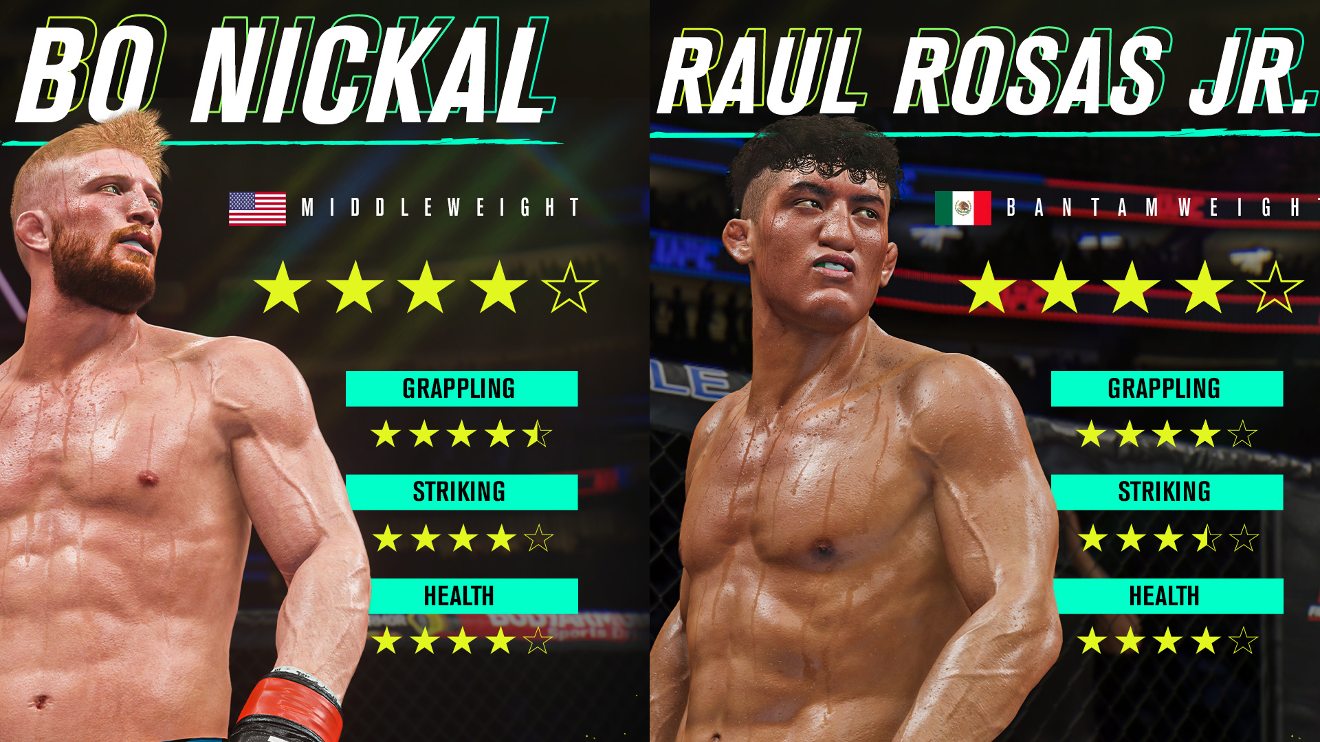 EA Sports UFC 4 Adds Bo Nickal & Raul Rosas Jr. to Roster