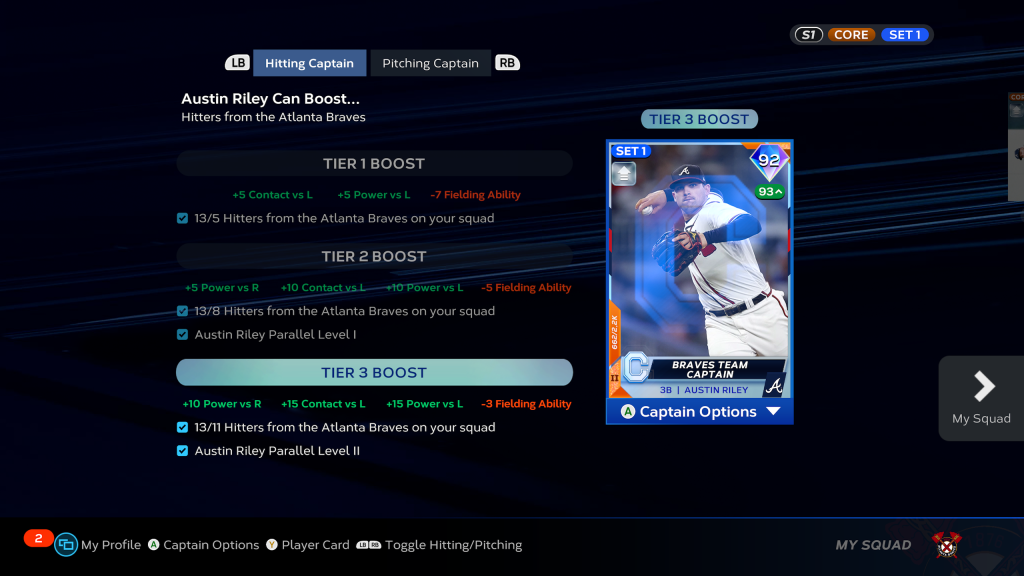 Captains and Setting a Batting Order in MLB The Show 23 Diamond Dynasty