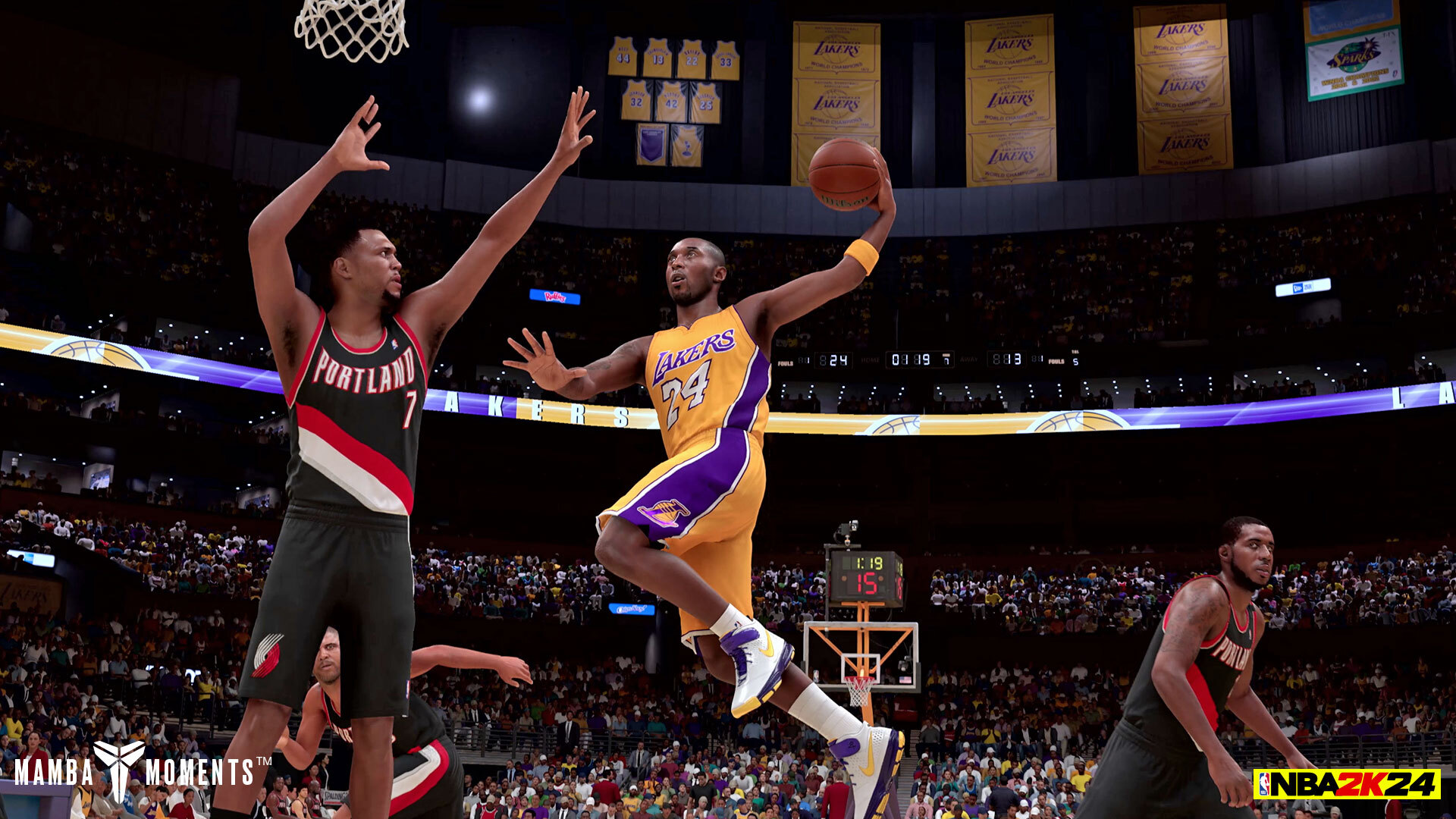 NBA 2K24 MAMBA MOMENTS Dunk v Blazers - Operation Sports
