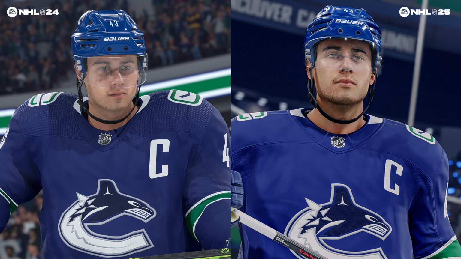 NHL 25 Screenshots - Including Comparison From NHL 24