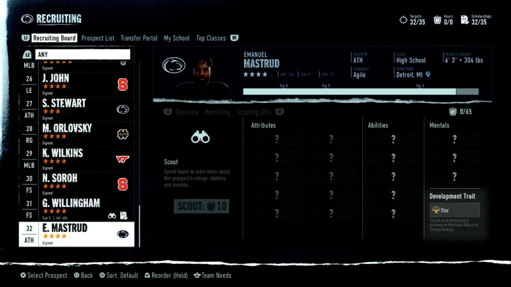 How to Understand Player Progression in College Football 25