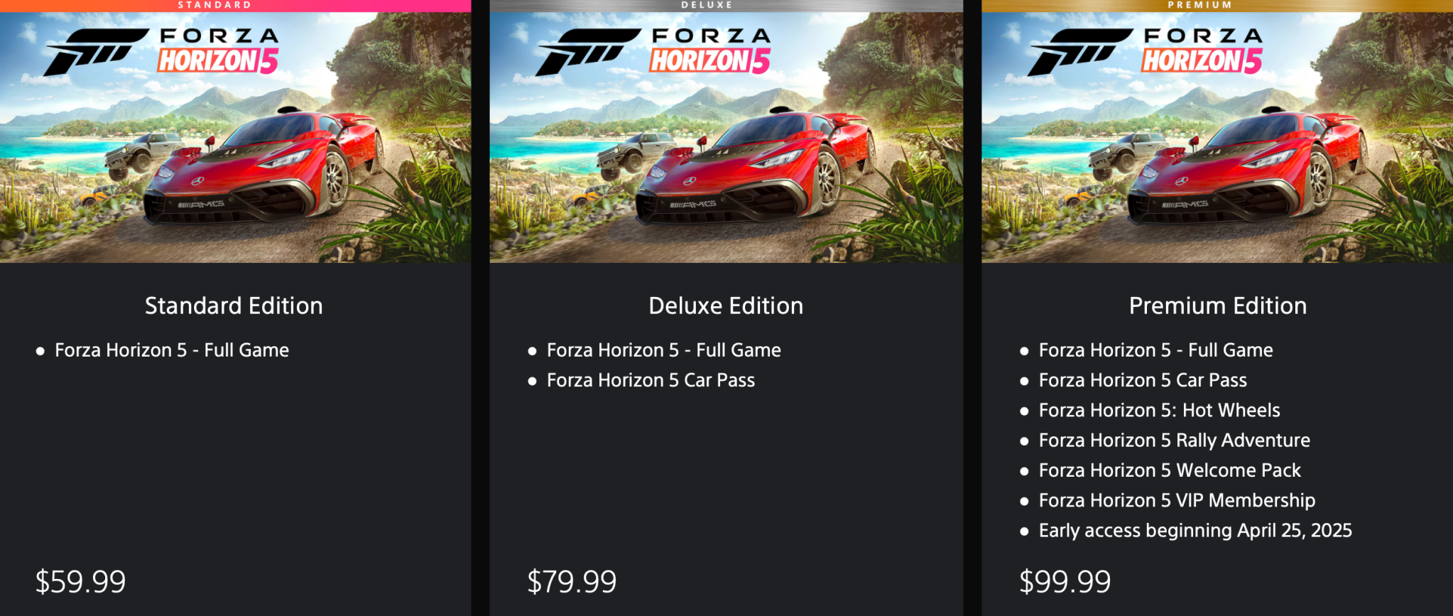 Forza Horizon 5 PlayStation 5 Launch Dates and Horizon Realms Details