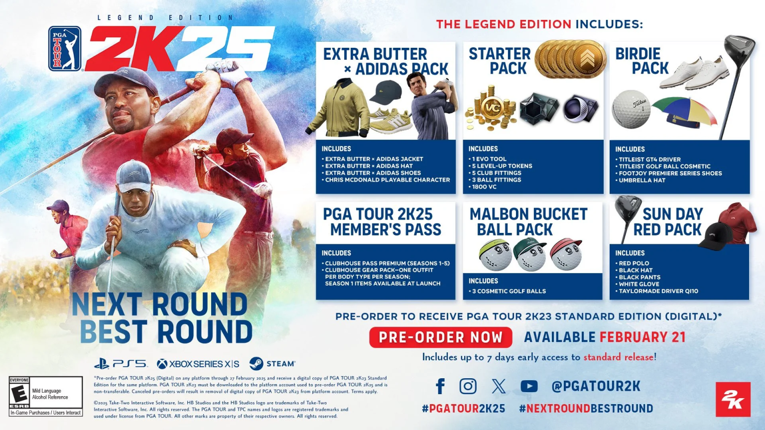 PGA Tour 2K25 All Editions Comparisons, Differences, and More ...