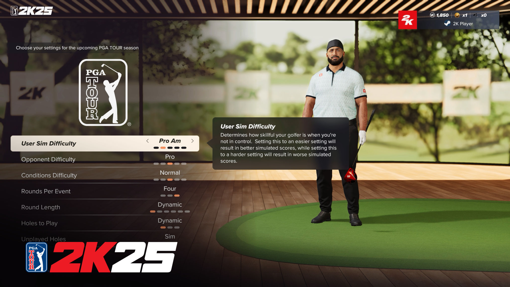 PGA Tour 2K25: Where to Start in MyCareer, Explained - Operation Sports